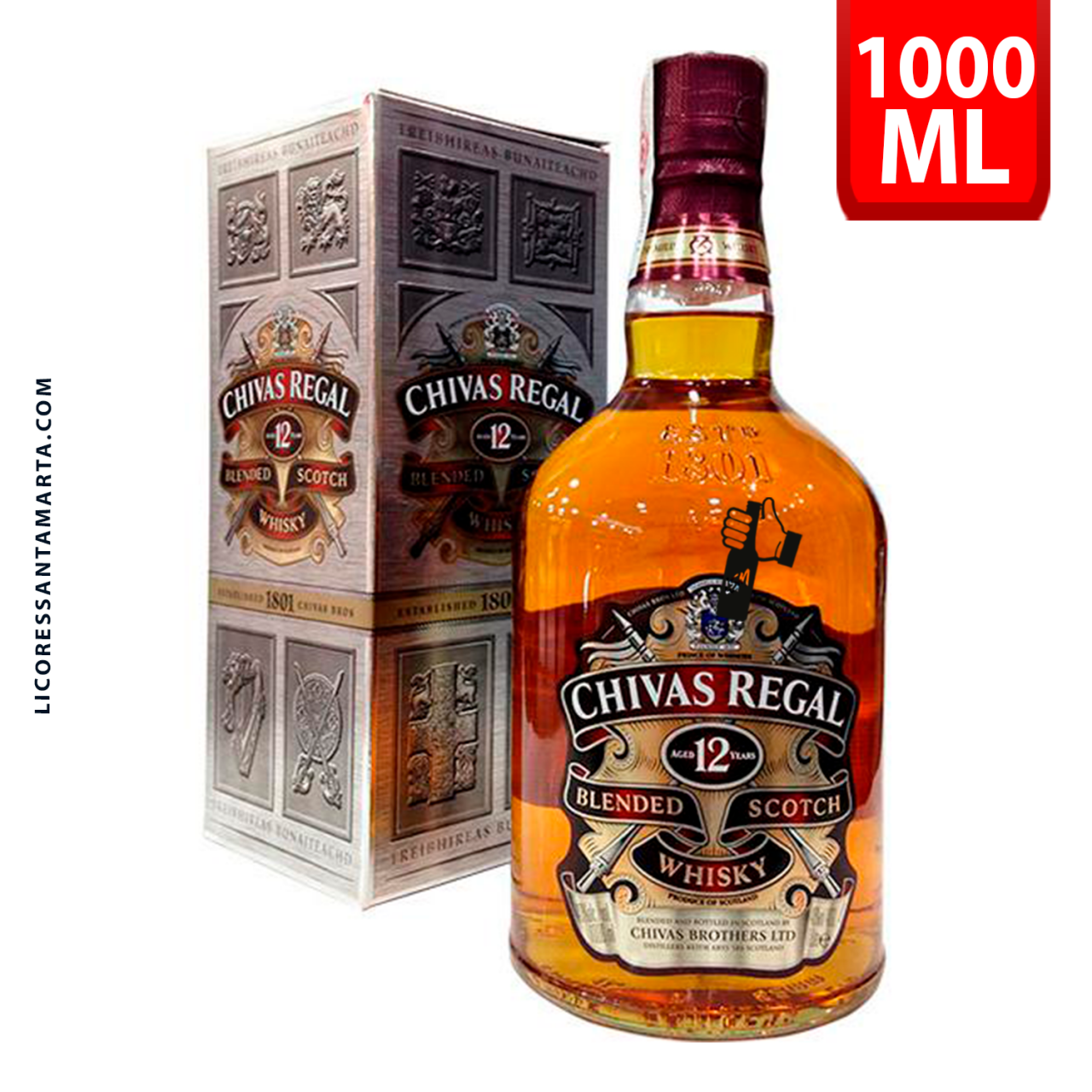 CHIVAS REGAL 1Lt – Licores Santa Marta
