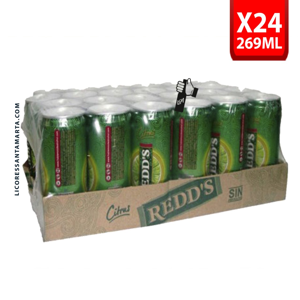 REDD`S LATA 269ml X 24 uds. – Licores Santa Marta