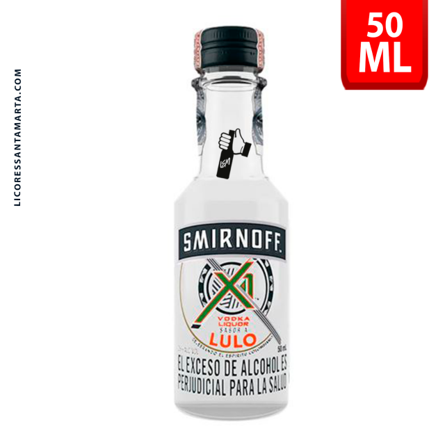 VODKA SMIRNOFF LULO MINI 50ml – Licores Santa Marta