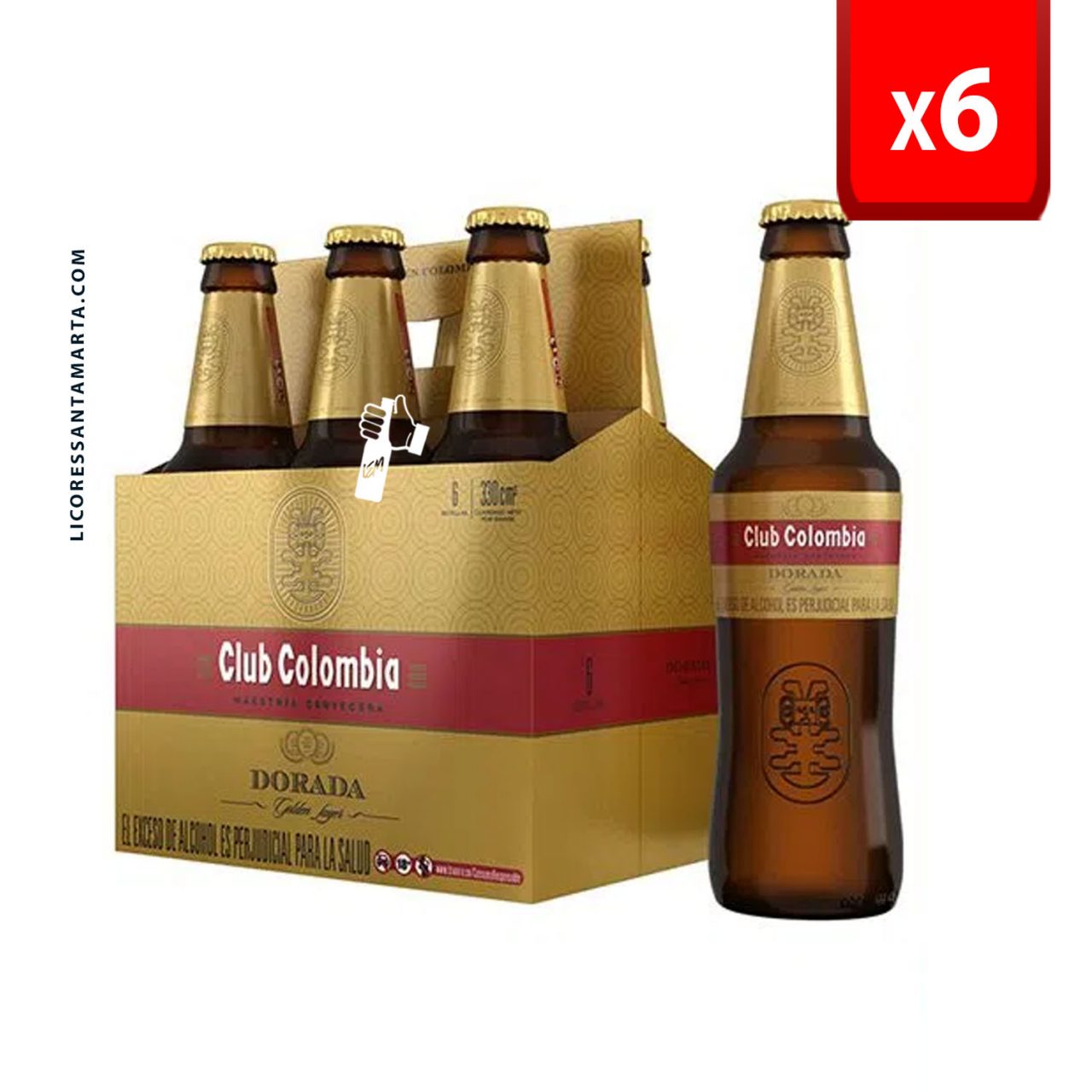 CLUB COLOMBIA DORADA BOTELLA SIXPACK – Licores Santa Marta
