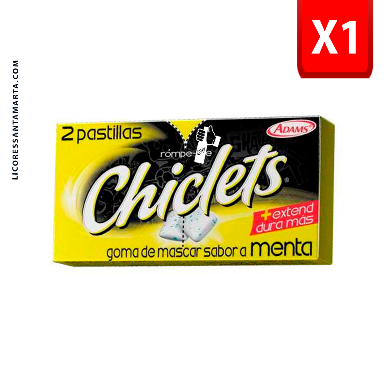 CHICLE ADAMS PEQUEÑO – Licores Santa Marta